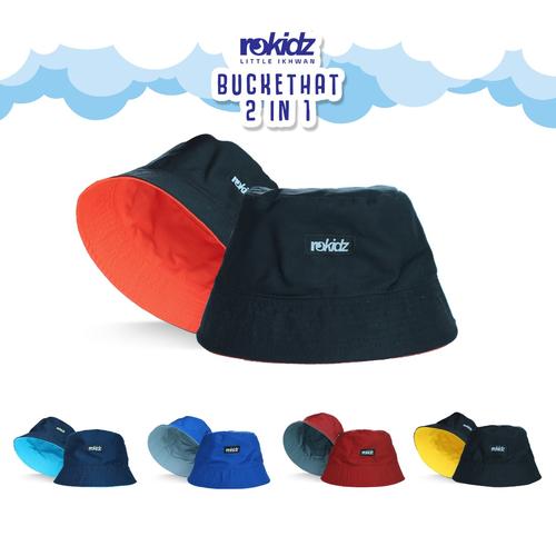 Jual Topi fedora anak buckethat 2in1 bahan twill lingkar kepala 53cm ...