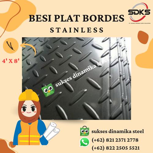 Jual BESI PLAT BORDES STAINLESS 4' X 8' - 4MM X 4' X 8' - Jakarta Barat ...