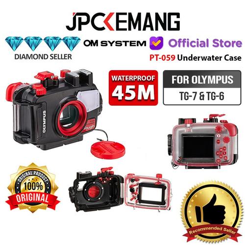 Promo Olympus PT-059 Underwater Housing TG-7 TG-6 Dive Case PT059 OM System Cicil 0% 3x ...