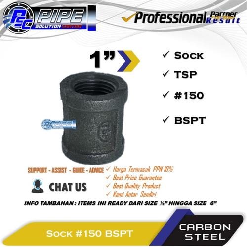 Jual SOCKET PIPA BESI HITAM DRAT BESI BSPT 1" - Kab. Bekasi - PIPE ...