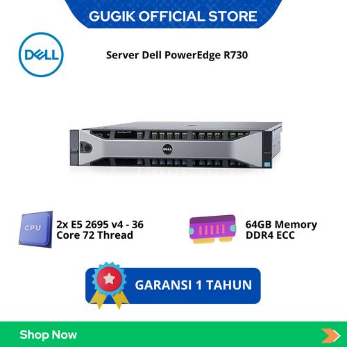 Jual Server Dell R730 2U 2*E5 2695 v4 36 Core 72 Thread RAM 64GB ...