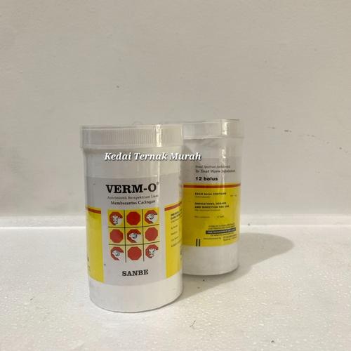 Jual Verm O Obat Cacing Sapi Kambing kerbau Kuda isi 12 Bolus Spektrum ...