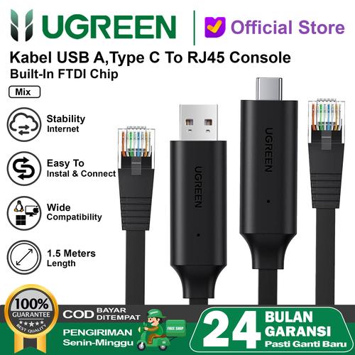 Jual UGREEN Kabel Console USB 2.0 To LAN Ethernet RJ45 For Mac PC ...