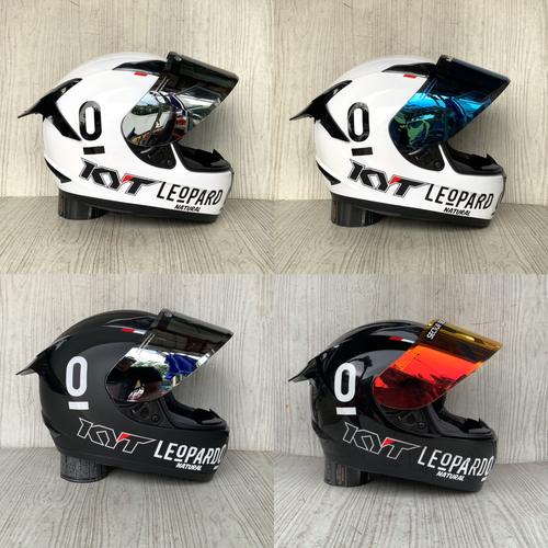 Promo HELM KYT R10 SOLID LEOPARD PAKET GANTENG | HELM KYT FULLFACE KYT ...