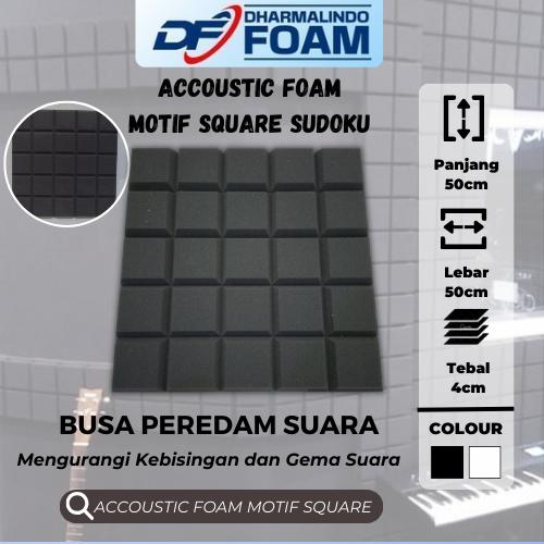 Jual Acoustic Square Foam 4cm x 50 x 50 Busa Peredam Suara Studio ...