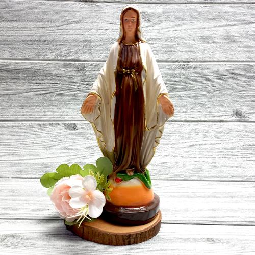 Jual Patung Bunda Maria Tangan Terbuka 25 cm Warna Coklat/Patung Maria ...