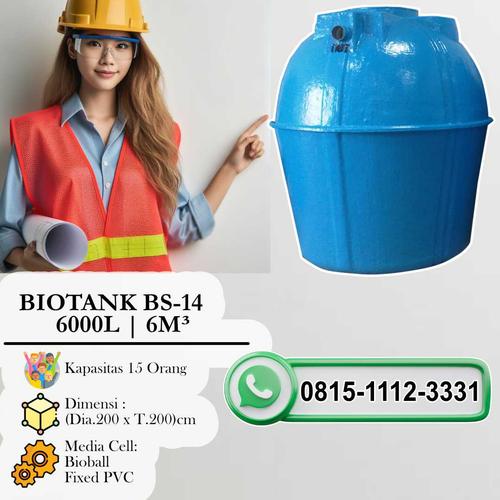 Jual Septictank Biofil Biotank Kapasitas 6000 Liter 6M3 / Biotech ...