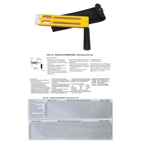 Jual elcometer sling psychrometer whirling hygrometer 116 C,suhu ...