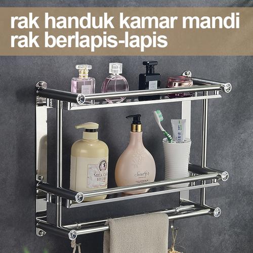 Jual Rak Rack Rakk Dinding WC Toilet Kloset Tempat Sabun Handuk Alat ...