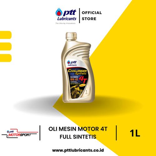 Promo OLI MOTOR PTT CHALLENGER 4T 10W-40 FULL SYNTHETIC 1LITER GOLD ...