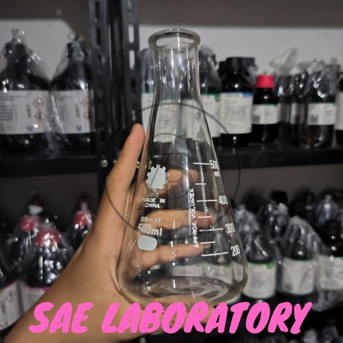 Jual LABU ERLENMEYER / ERLENMEYER FLASK BGIF 500mL - Kota Bandung - SAE LABORATORY | Tokopedia