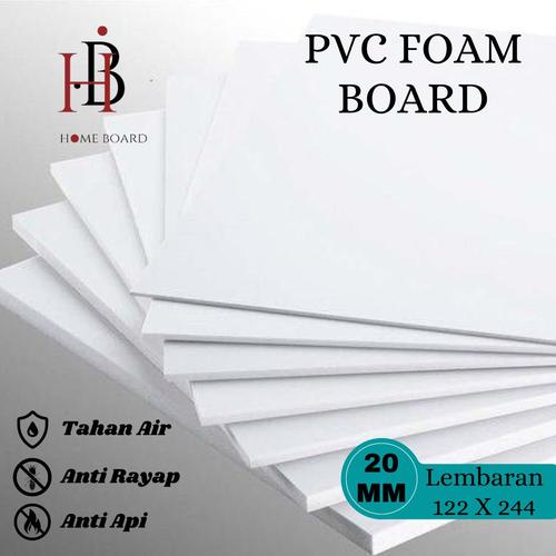 Jual PVC BOARD 20MM | PVC FOAM BOARD | HOME BOARD 20MM UKURAN 122x244 ...