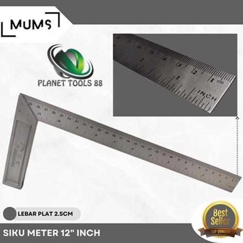 Jual Alat Siku Meter 30Cm / Siku Tukang / Siku L 12 Inch - Kota ...