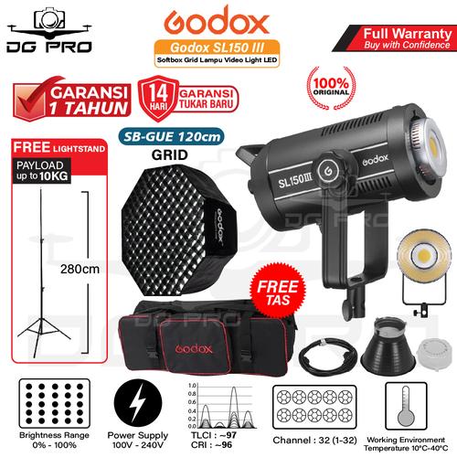 Jual Godox SL150 III Studio Light LED SL 150 III - SL 150III SL150III ...