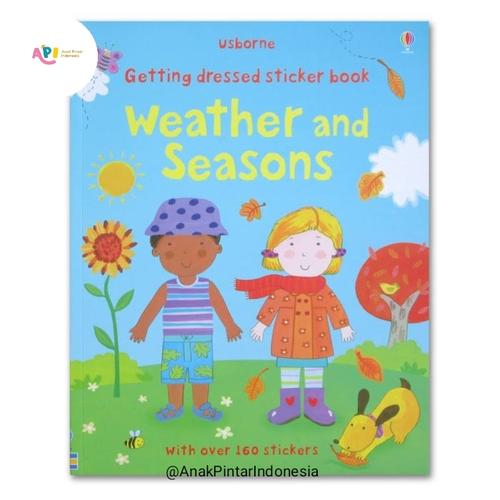 Jual USBORNE GETTING DRESSED STICKER BOOK WEATHER & SEASONS (A6-003 ...