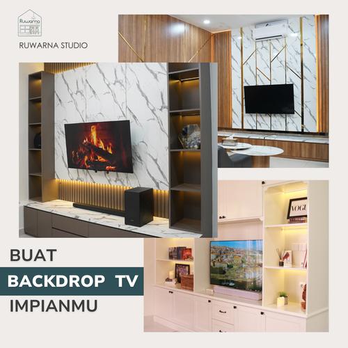 Jual BACKDROP TV MINIMALIS CUSTOM MULTIPLEX - HPL/ METER - Kota Depok ...
