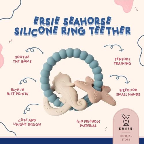 Jual Ersie Seahorse Silicone Ring Teether | Tetheer ring | Gigitan Bayi ...
