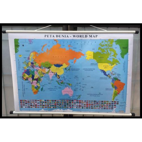 Jual Peta Dunia World Map Peta Dinding Kualitas Terjamin - Jakarta ...