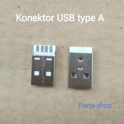 Jual USB Type A Male SMD 4p Connector/Konektor 4 Pin PCB Socket Jack ...