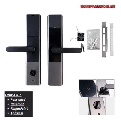 Promo Smart Door Lock Kunci Pintu Rumah Digital Fingerprint Bluetooth ...