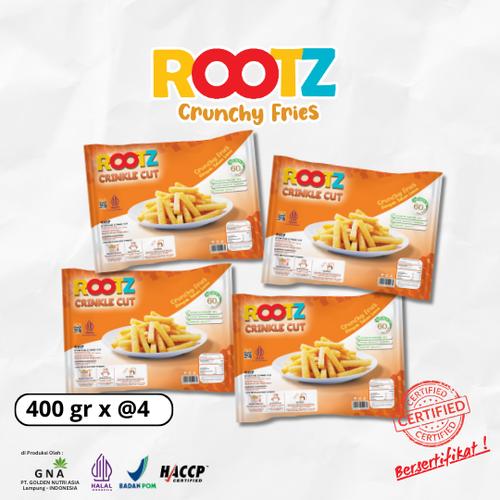 Jual ROOTZ CRINKLE CUT 400gr (4PACK) - Jakarta Barat - ROOTZ INDONESIA ...