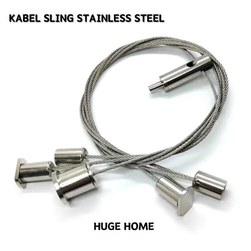 Promo Kabel Sling Tali Baja Kawat Lampu Gantung Stainless Steel - 3 ...