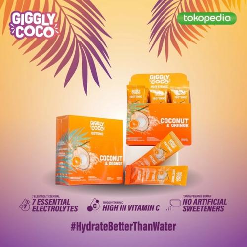 Jual GIGGLY COCO Isotonic Electrolytes 1 Box 15 sachet isotonik ...