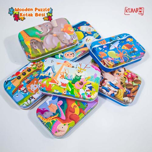 Promo Mainan Edukasi Anak Puzzle Kayu Wooden Puzzle Kotak Besi 60pcs ...