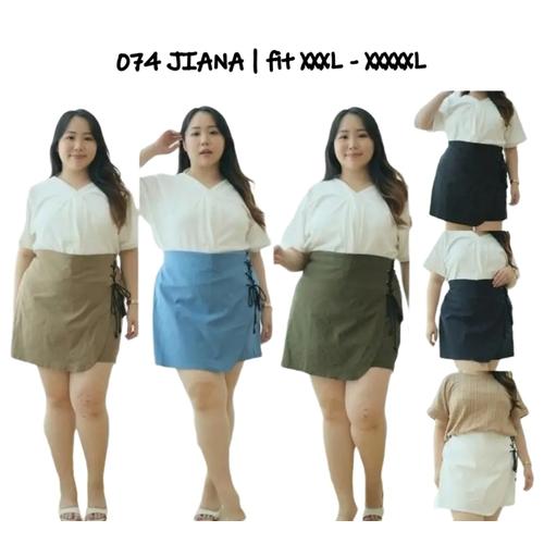 Promo SKORT JUMBO 074 BIG SIZE ROK CELANA PENDEK BIGSIZE JIANA - WHITE ...