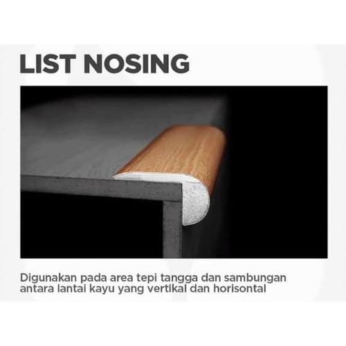 Jual [READY] LIST STEP NOSING PVC PADAT LANTAI VINYL SPC PARKET 244CM ...