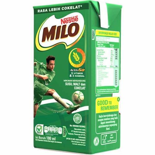 Jual MILO ACTIV-GO UHT Susu Coklat 180 ml - Kota Bandung - LABBISMART | Tokopedia