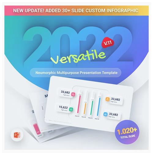 Jual 2021 Neumorphic Premium PowerPoint Presentation Template - Kab ...