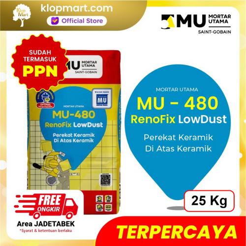 Jual Mortar Utama MU-480 RenoFix Perekat Keramik di Atas Keramik 25kg ...