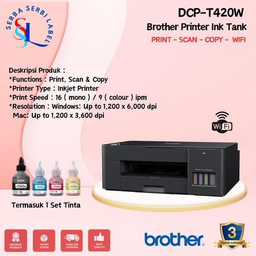 Jual BROTHER DCP-T420W Printer Ink Tank Colour AIO Multifunction T420 ...