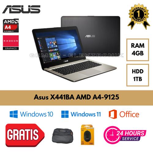 Promo Laptop Asus X441BA AMD A4-9125 - 4GB 1TB - Windows 10 - Hitam ...