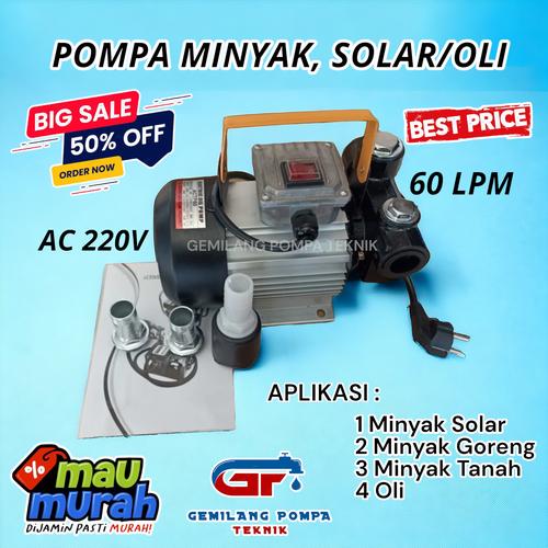 Jual Pompa Solar Pompa Oli Pompa Tranfer BBM 220V 60 1inch - Jakarta ...