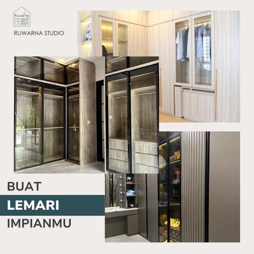 Jual LEMARI PAKAIAN MINIMALIS CUSTOM MULTIPLEX - Duco, Triplek PVC 6mm ...
