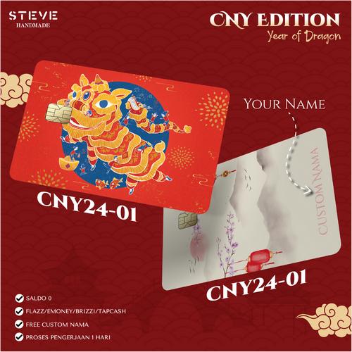 Promo Flazz Gen 2 BCA Emoney Mandiri CNY 2024 Imlek Edition Custom Nama ...