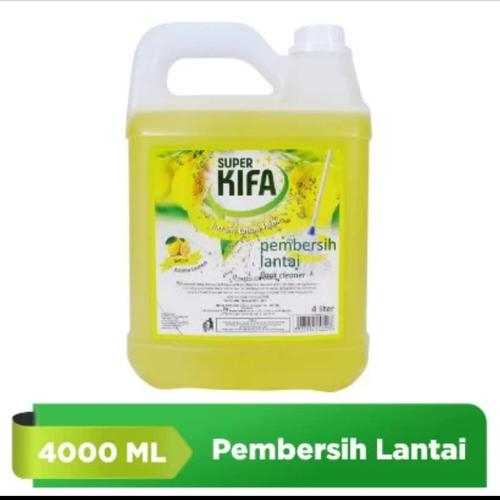 Jual Super kifa jeringen floor cleaner lemon 4liter/kifa pembersih ...