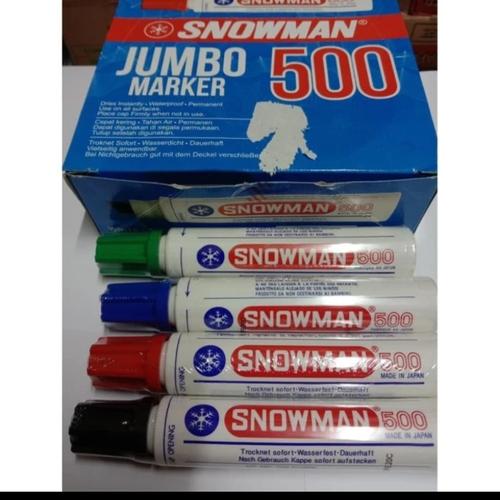 Jual spidol jumbo permanent snowman 500 satuan - Hitam - Jakarta Barat ...