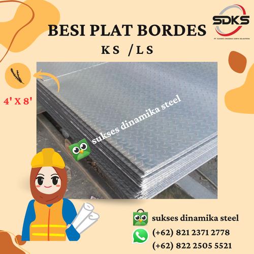Jual BESI PLAT BORDES 4' X 8' - 4.2MM X 4' X 8' - Jakarta Barat ...