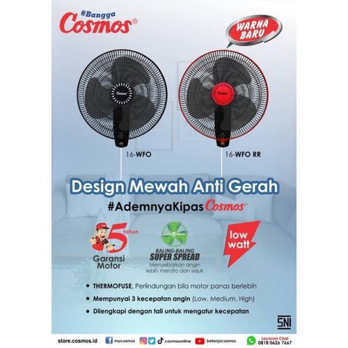 Jual COSMOS Wall Fan 16 inch - 16-WFO Kipas Angin Dinding - 16 WFO ...