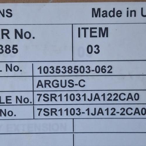 Jual Siemens 7Sr1103-1Ma12-1Ca0 Over Current Relay - Jakarta Barat ...