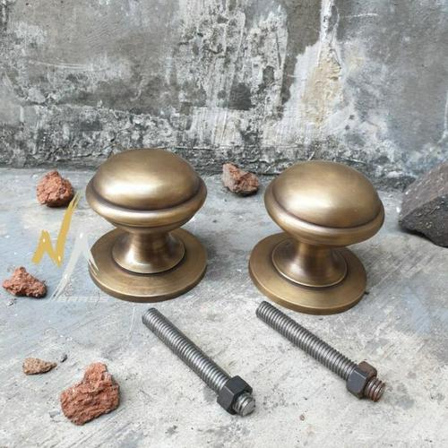 Jual Knob Pintu Kuningan Handle Pintu Bahan Kuningan Ukuran 6cm ...