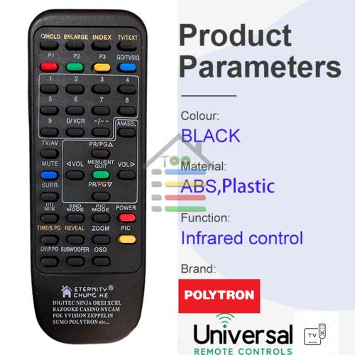 Jual REMOTE TV TABUNG POLYTRON MINIMAX DIGITEC NINJA HITAM TANPA DUS ...
