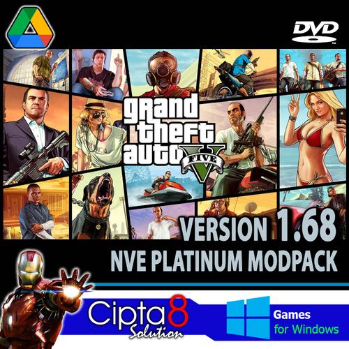 Jual GTA V VERSION 1.68 NVE PLATINUM MODPACK + BONUS OST - GAME PC ...