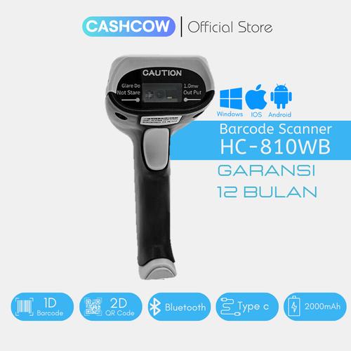 Promo Barcode Scanner 2D Bluetooth Wireless Type C QR Code Auto Enter ...