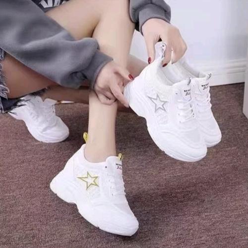 Jual sepatu wanita korean style sneakers fashion terbaru casual tgf201 ...