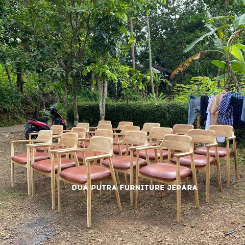 Jual Kursi cafe / kursi makan heroshima minimalis kayu jati busa jok ...
