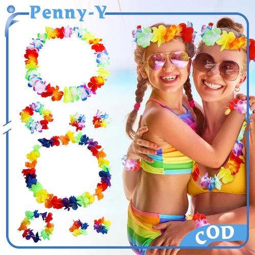 Jual 2set Kalung Bunga Hawai Kalung Penyambutan Tamu Lei Gelang Dan Kepala - 2Set-A - Kota ...